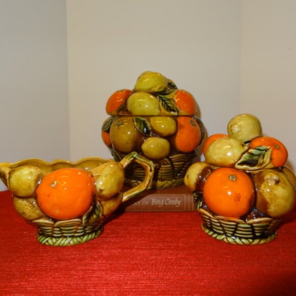 Inarco | Kitchen | Mid Century Modern Set Of 3 Inarco Orange Spice ...